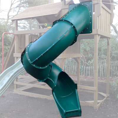ENCLOSED TUBE SLIDE - Platform height 2.1m 7ft - On display - Outdoor ...