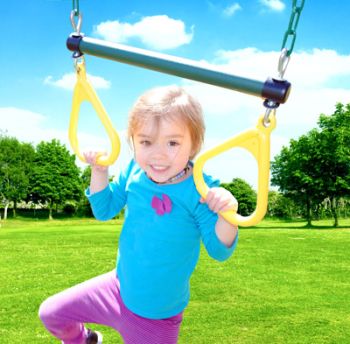 PLUM WOOLLY MONKEY - Outdoor wooden swing set - Combines the Uakari and ...